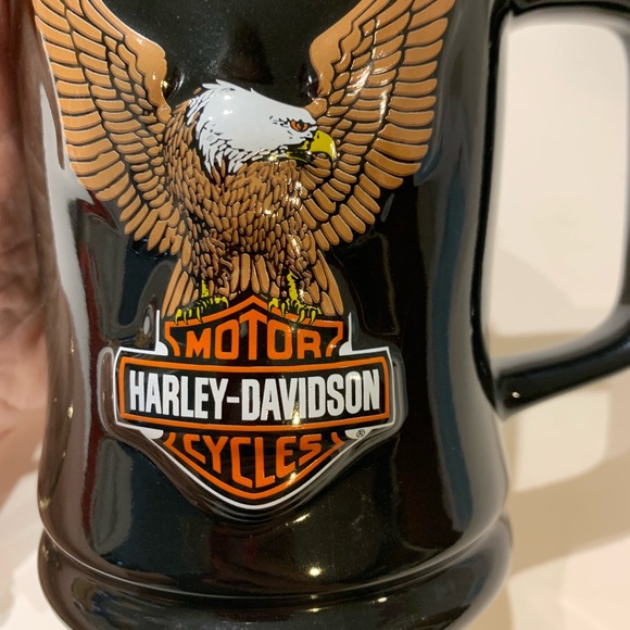 Harley-Davidson | Other | Harley Davidson Tall Ceramic 8 Oz Mug Black ...